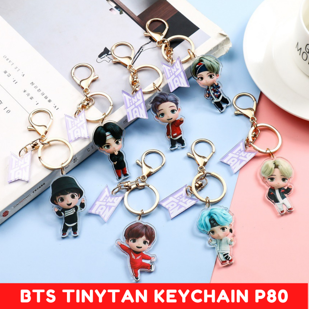 Kpop K-pop BTS Tinytan BT21 Arylic Keychain | Shopee Philippines