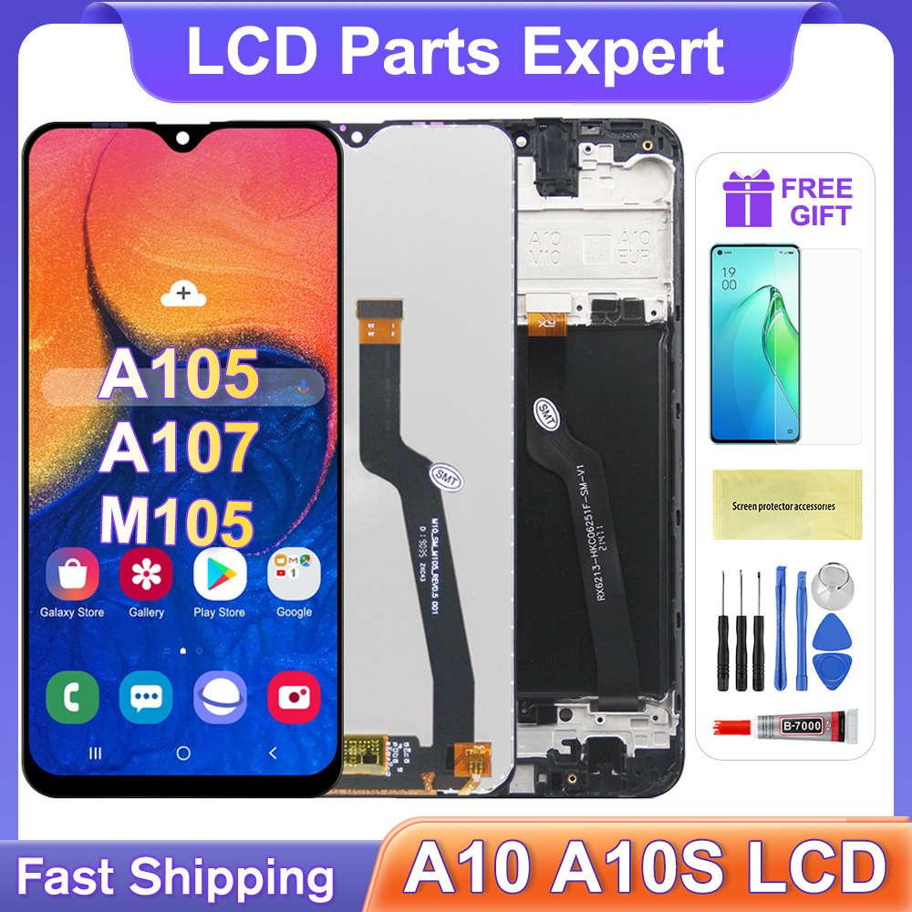 LCD For Samsung Galaxy A10 A105G / A10S A107 /M10 M105 LCD with Frame ...
