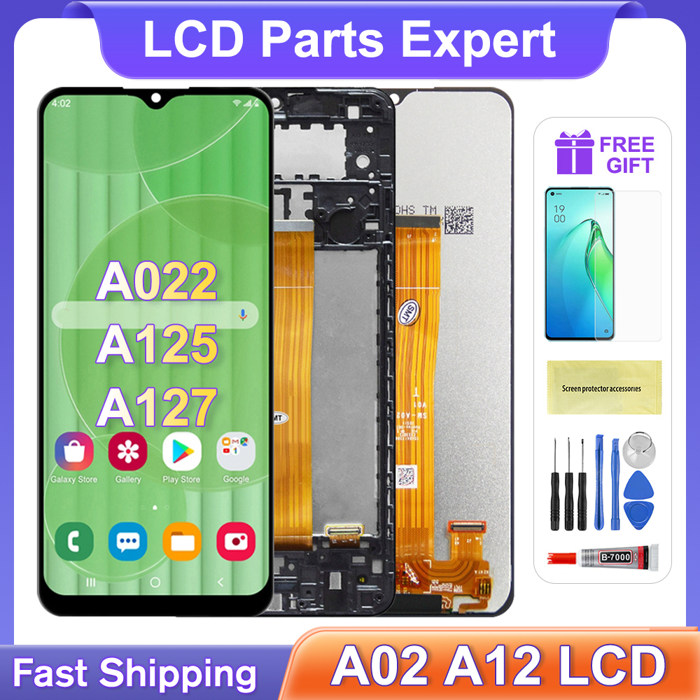 LCD with Frame For Samsung Galaxy A12 A12 Nacho / A125 A127 LCD Touch Screen Display | Shopee ...