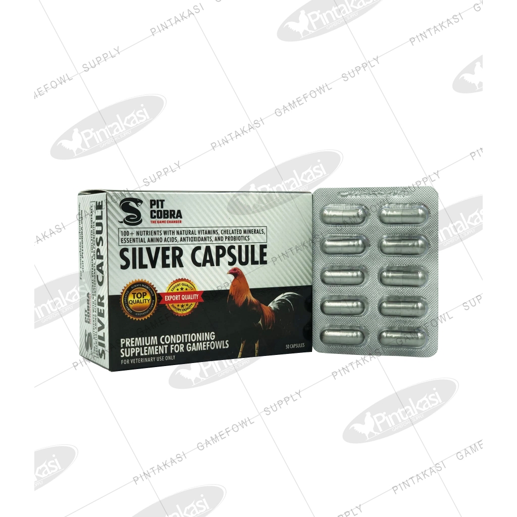 10 Capsules Pit Cobra Silver Capsule Premium Conditioning Supplement ...