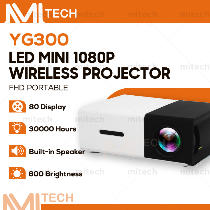 Mini Projector YG300 Portable LED Mini Projector HD Mini Home Theater ...