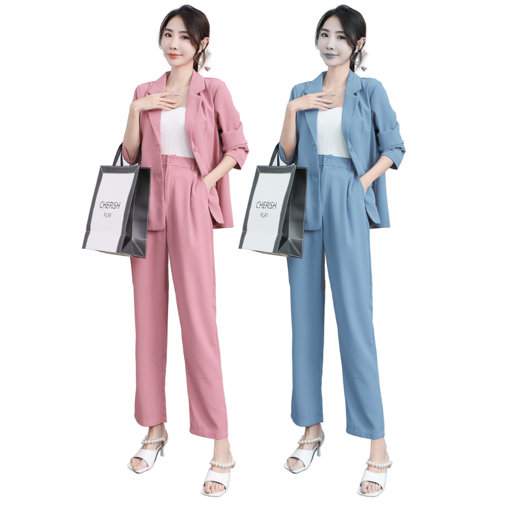 [Terno] Blazer and Trouser Formal Suit Loose Type S-L Straight Cut ...