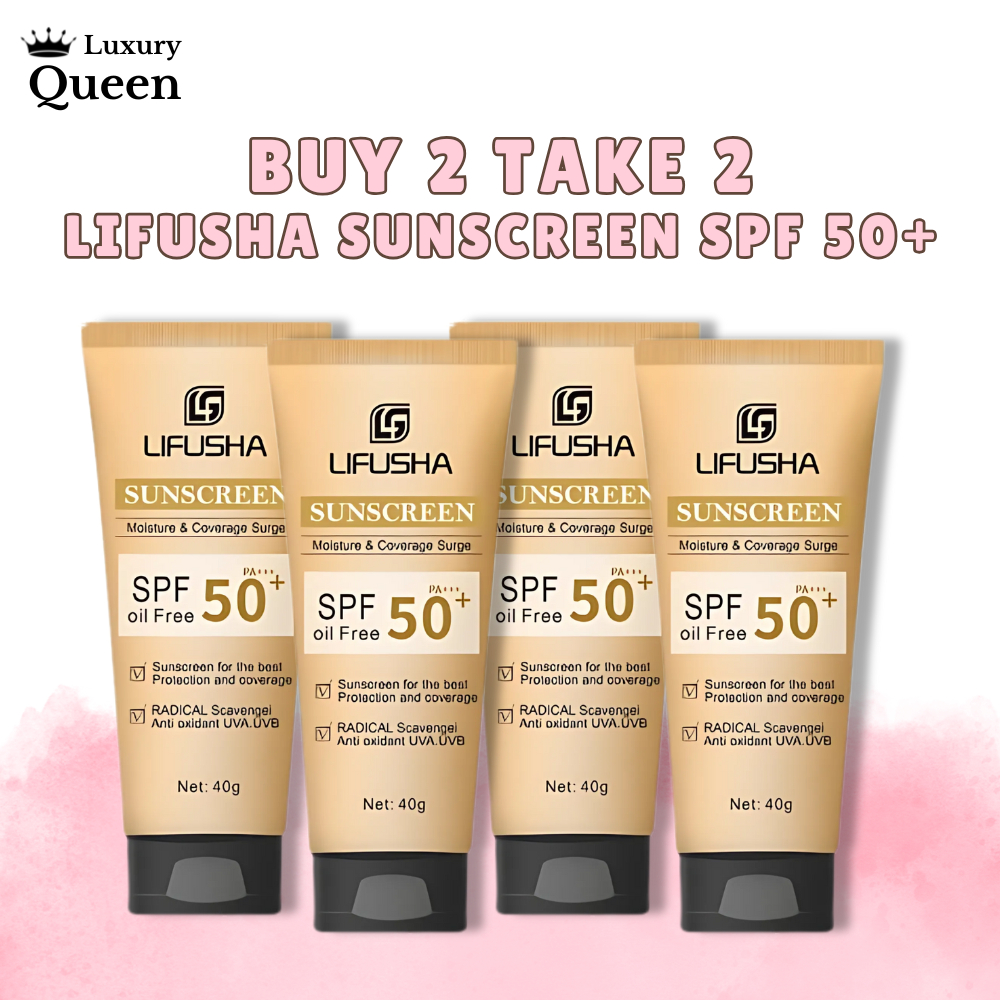 LIFUSHA Facial Body Sunscreen White Brightening SPF50+ PA+++ UVA UVB ...