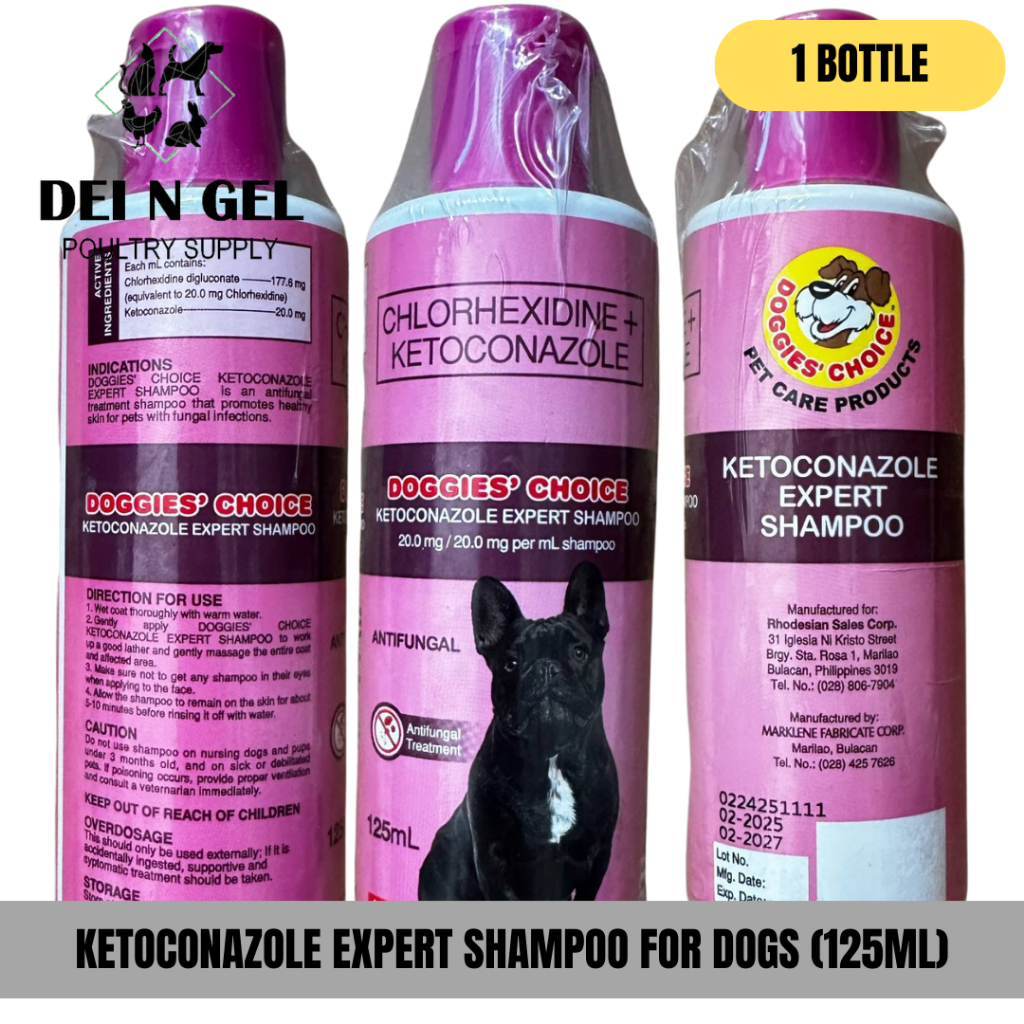 DOGGIES CHOICE KETOCONAZOLE SHAMPOO FOR DOGS (1 BOTTLE/125ML) | Shopee ...