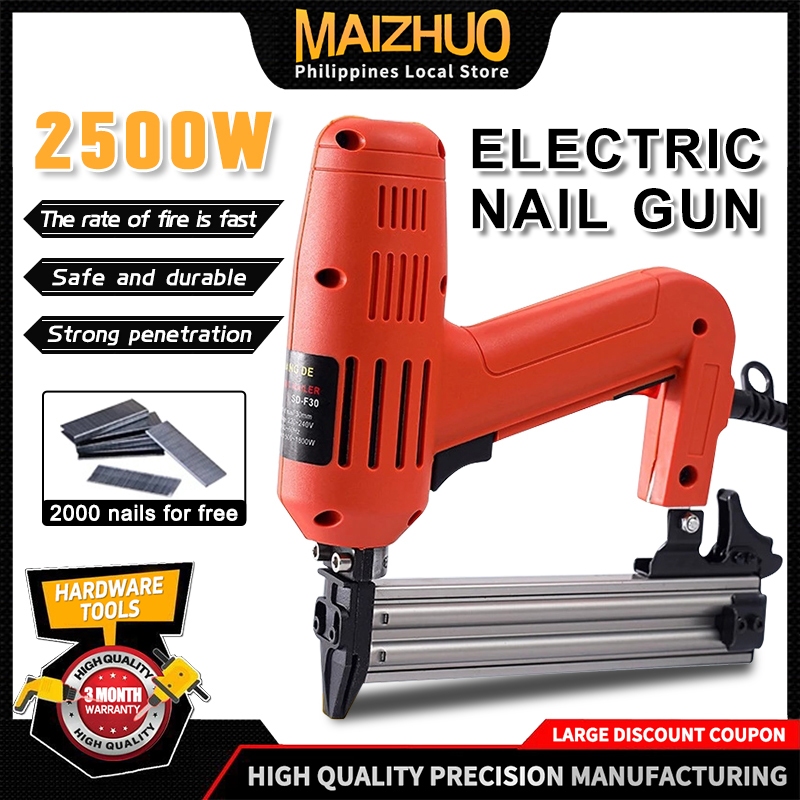 2500W Electric Nail Gun /Electric Nail Tacker /Woodworking Nail Guns ...