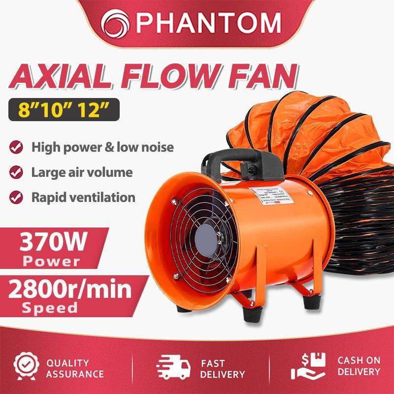 Portable Axial Flow Fan 8“ 10” 12” inches Industrial Blower Ventilation ...