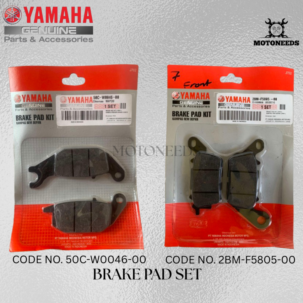 Yamaha Sniper 150, Sniper 155 & Sniper 155R Motorcycle Brake Pads Set ...