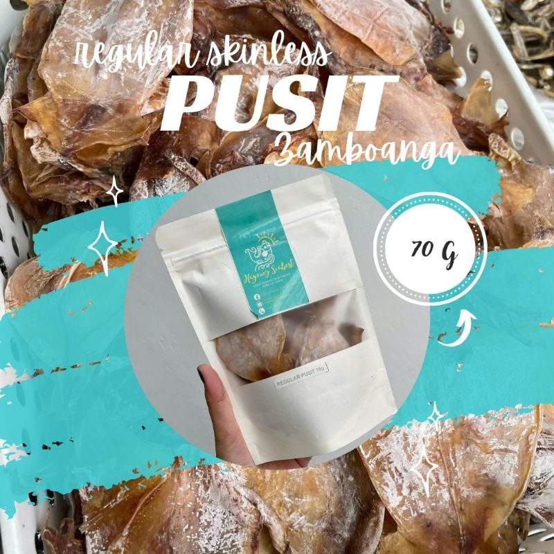 REGULAR PUSIT/ PUSIT ZAMBOANGA 70g || SKINLESS DRIED SQUID || HAGONOY ...