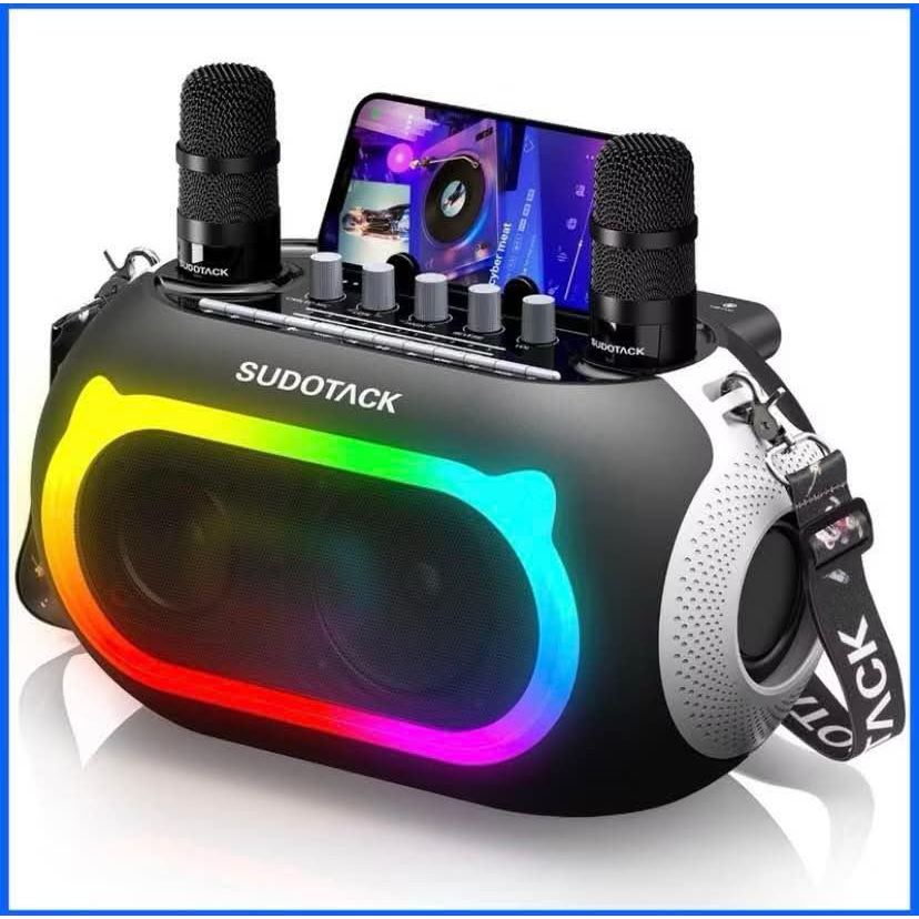 SALES BOX Wireless Audio Speaker Bluetooth Microphone Portable Home KTV ...