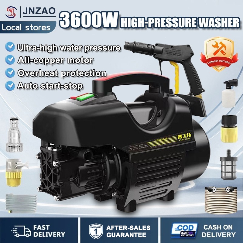 3600W Portable Car Washing Machine High Pressure Cleaner Automatic Car Washing Machine | Shopee ...