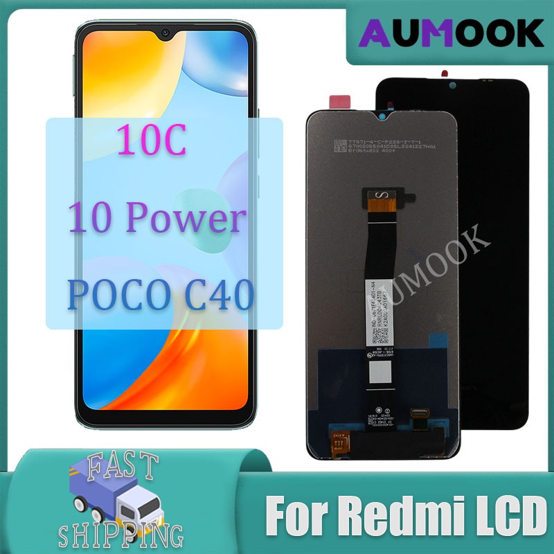 6.71'' For Xiaomi Redmi 10C/POCO C40 LCD Display Touch Screen Digitizer ...