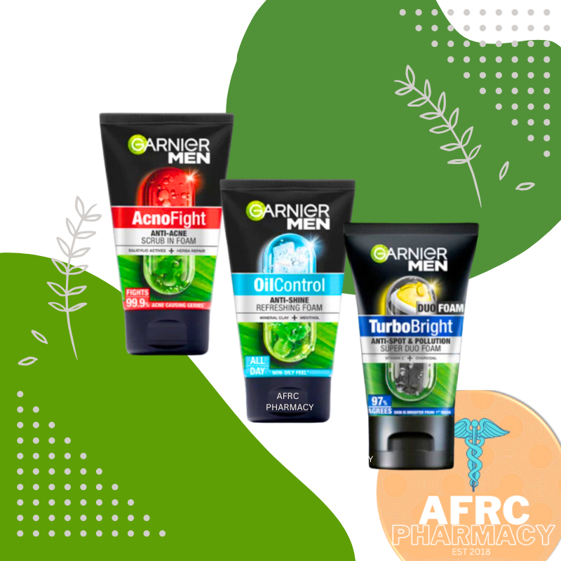 Garnier Men Acno Fight Anti-Acne Scrub Oil Control Turbo Bright Foam Cleanser 100ml | Shopee ...