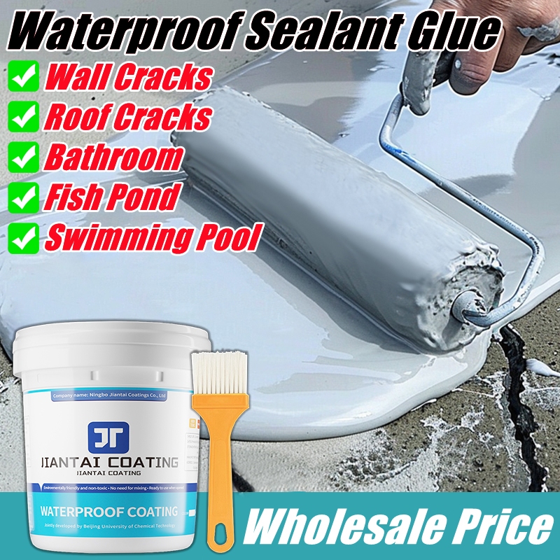 Free Brush 1000g Waterproof Sealant Glue For Exterior Wall Bathroom ...