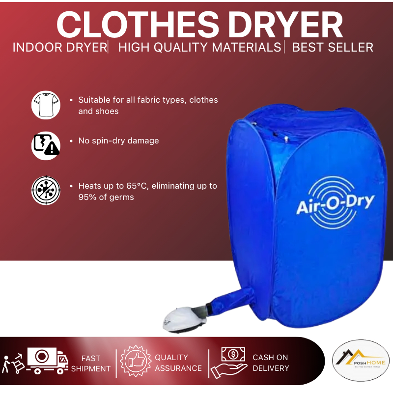 Portable Clothes Dryer with Hot Air Pump – Fast Drying for All Fabrics ...