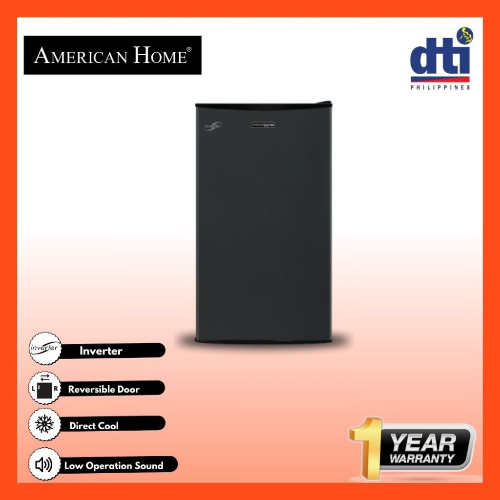 American Home Inverter Bar Refrigerator 3.3 cu.ft. ABR-M25INV90BS ...