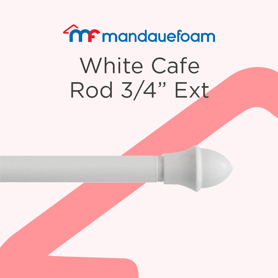 Mandaue Foam White Cafe Rod (3/4"D) 28"-48" Ext | Shopee Philippines