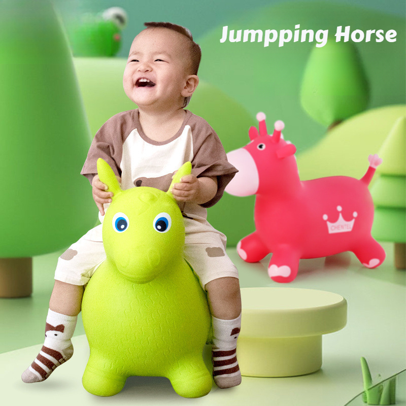 Inflatable bouncing horse for kids toys for kids Ride-On Toys ...
