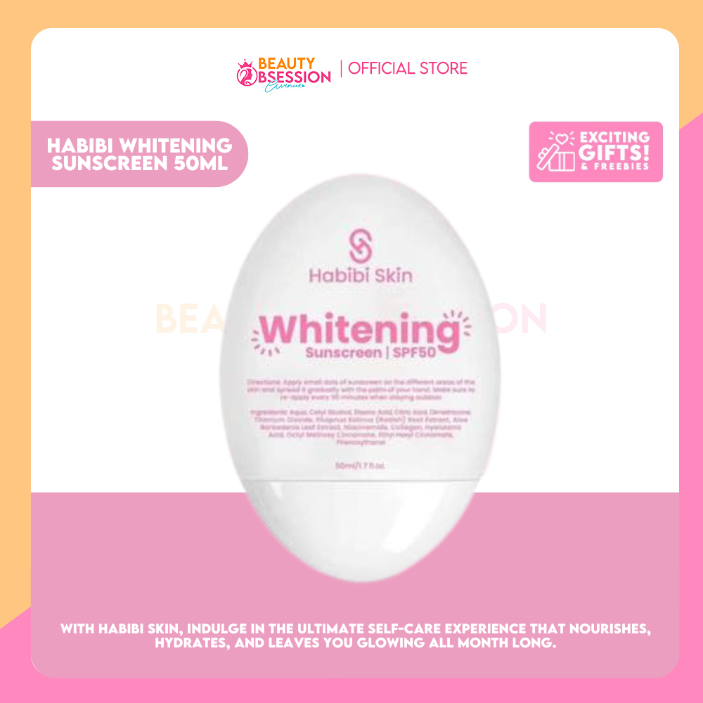 Habibi Skin Whitening Sunscreen 50ml | Shopee Philippines