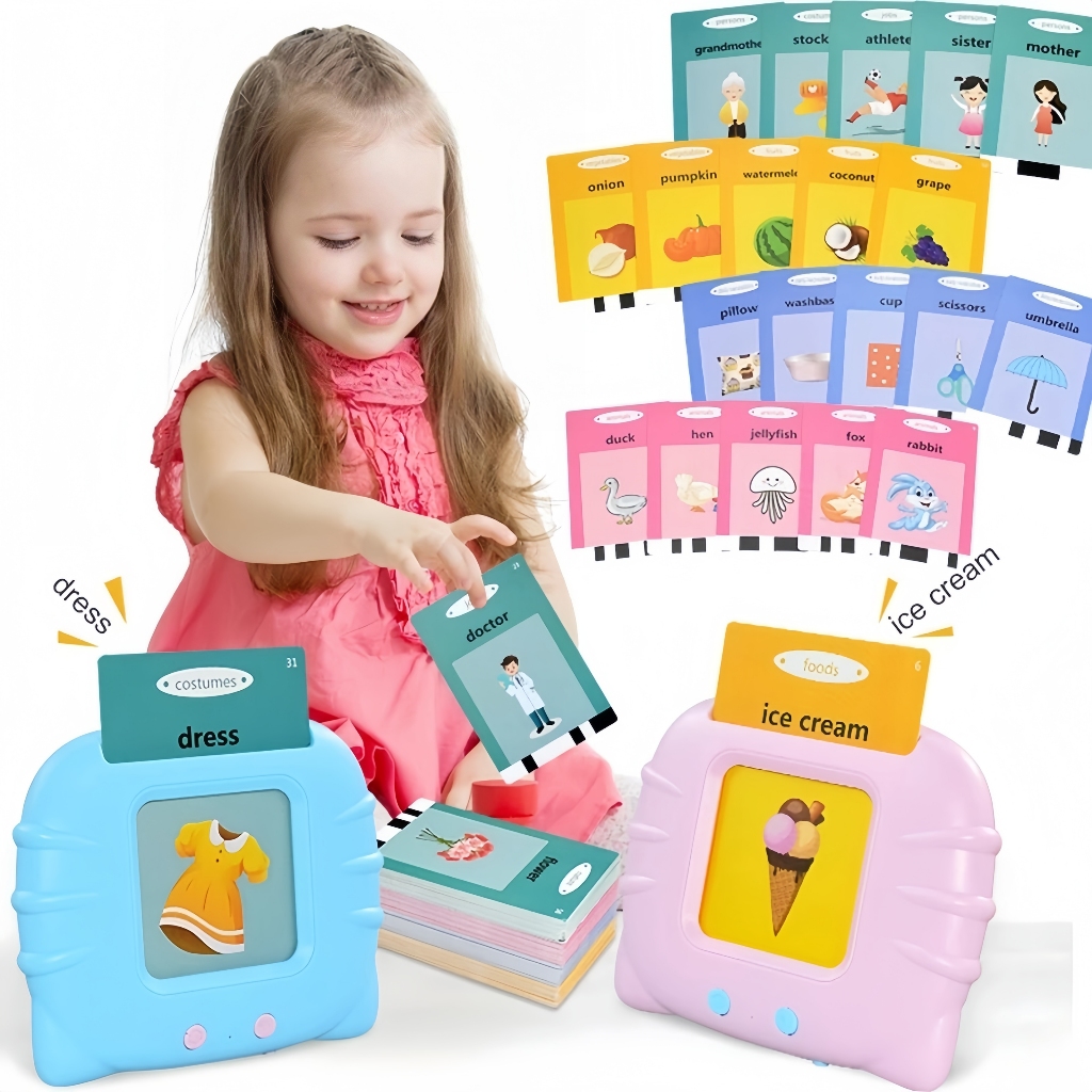 Flash Card Reader Early Education Portable Pronunciation Oral learning ...