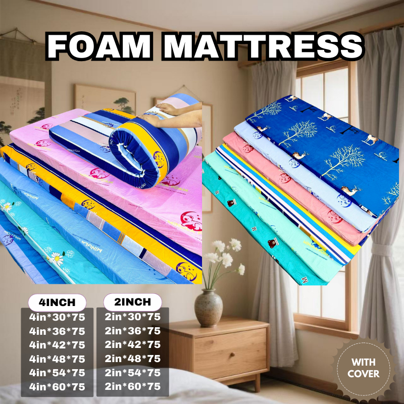 Tianlonghui Premium Foldable Foam Mattress – Single/Double/Queen Size ...