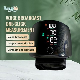 LED Screen Automatic Blood Pressure Monitor Rechargeable Blood Pressure ...