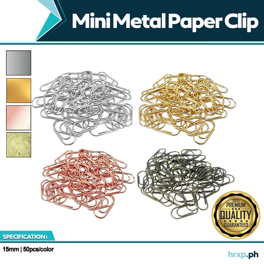 Mini Metal Paper Clip Bookmark Binder for School or Offices Use ...