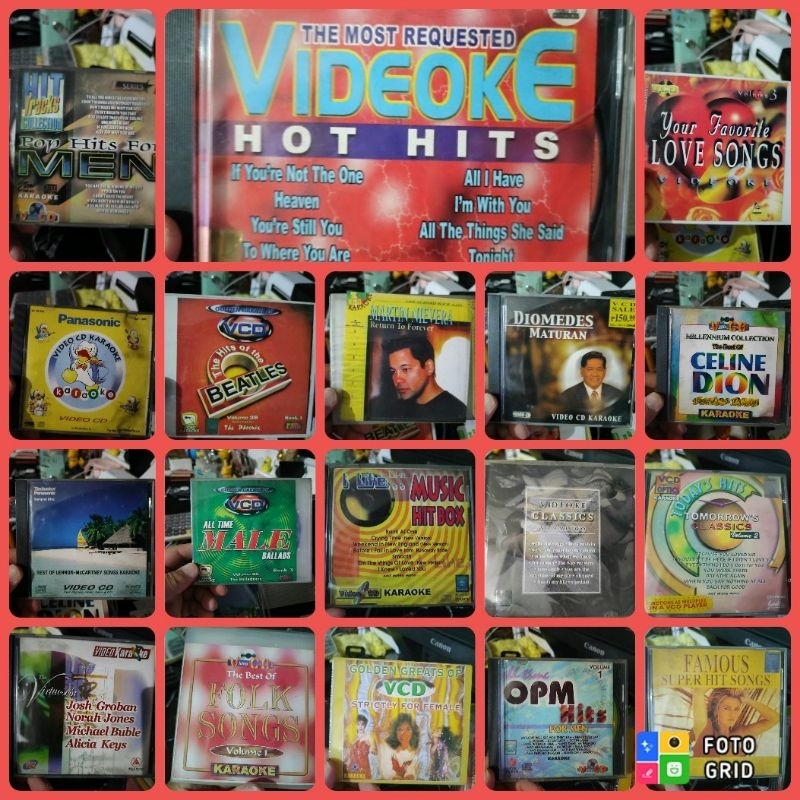 Vintage Preloved Random VCD VIDEOKE MOVIE DISC {ASSORTED} 4/29 c ...