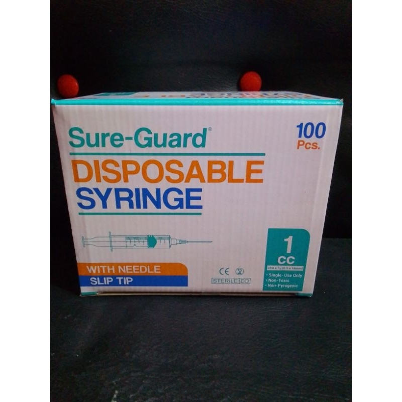 Disposable syringe with needle 1cc G25×5/8 slip tip, sterile (100pcs ...
