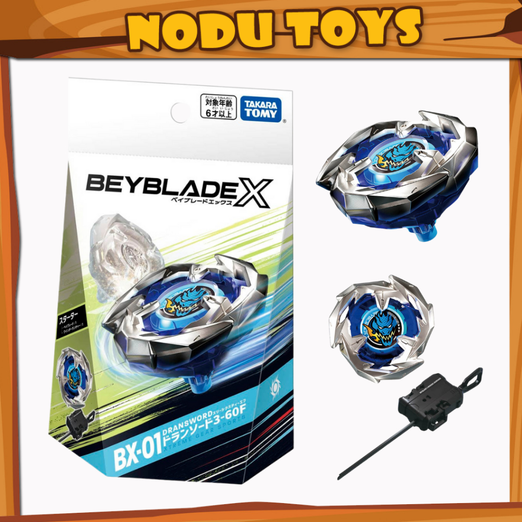 Beyblade X BX-01 Starter Dran Sword 3-60F [Bankee Sticker] | Shopee ...