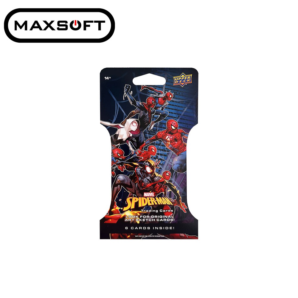 UPPER DECK Trading Card Game :Marvel Spiderman 2024 Sleeved Booster ...