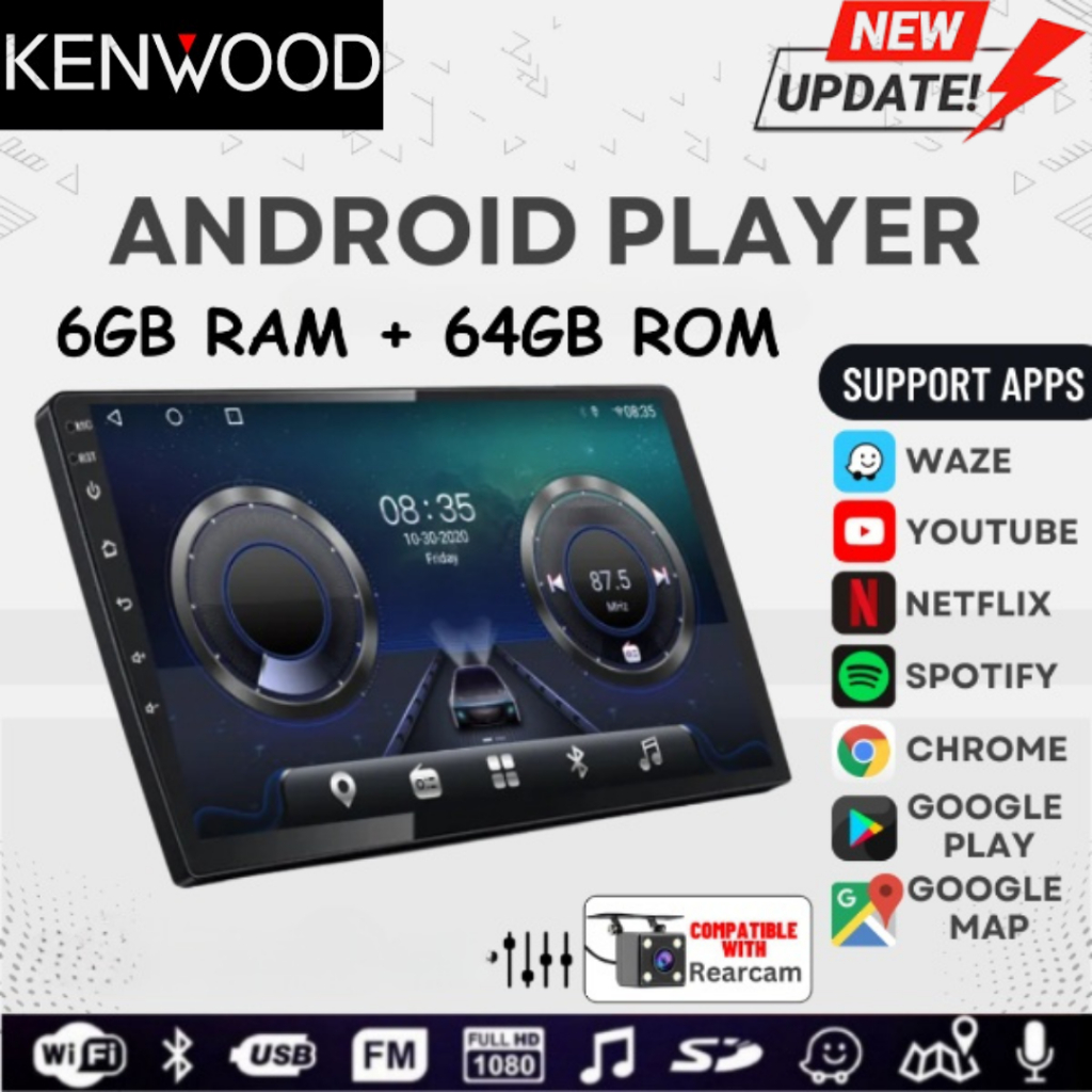 Kenwood android car player 7/9/10 inch android car stereo Bluetooth ...