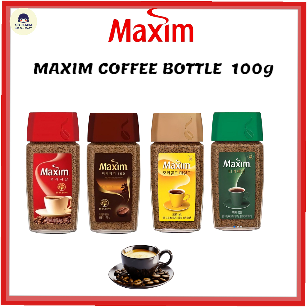 Maxim Mocha Gold Mild Coffee Granules BOTTLE - 100grams- Instant Coffee ...