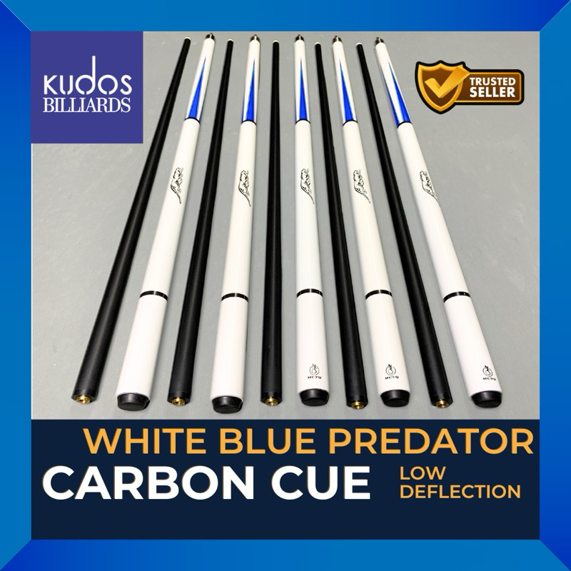 Kudos Billiards Carbon Cue Stick White Blue Predator Tako | Shopee ...