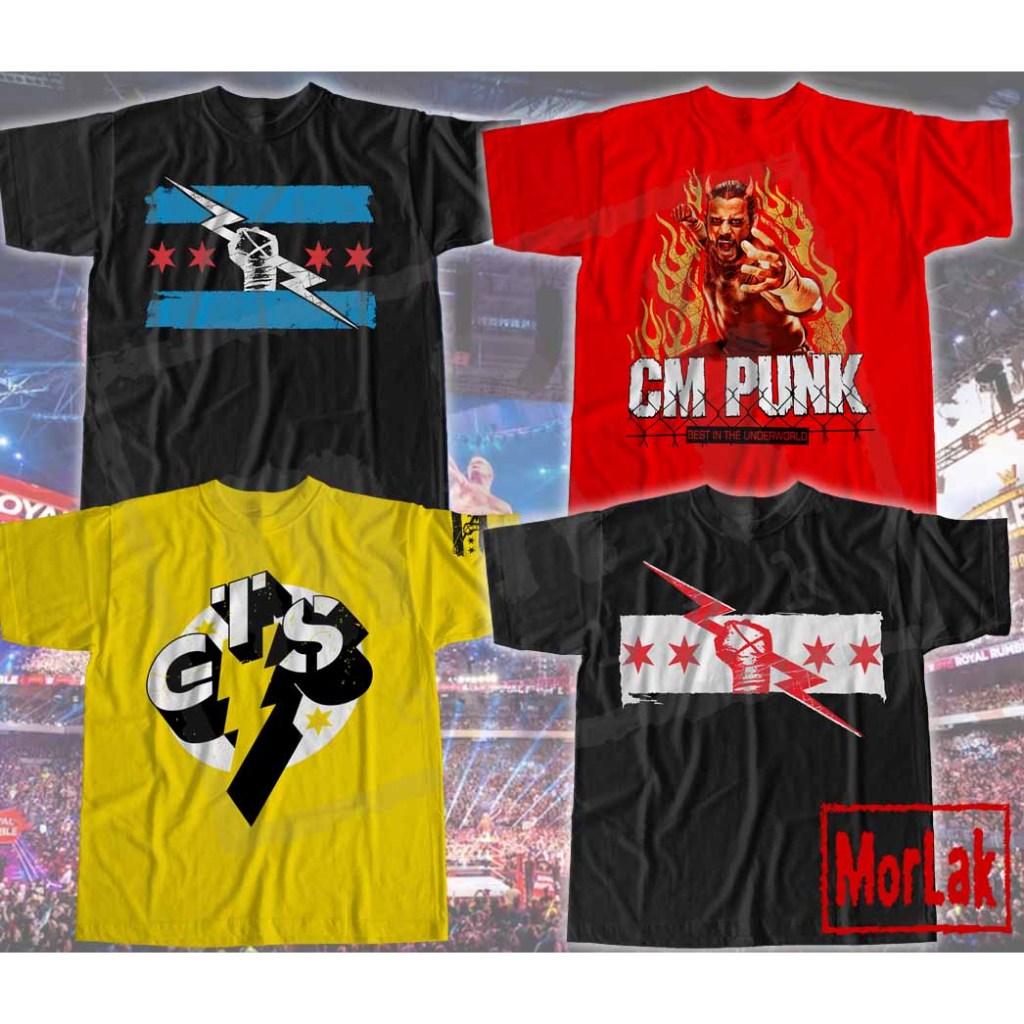 WWE AEW Superstar CM Punk Collection 001 Graphic Unisex Shirt | Shopee ...