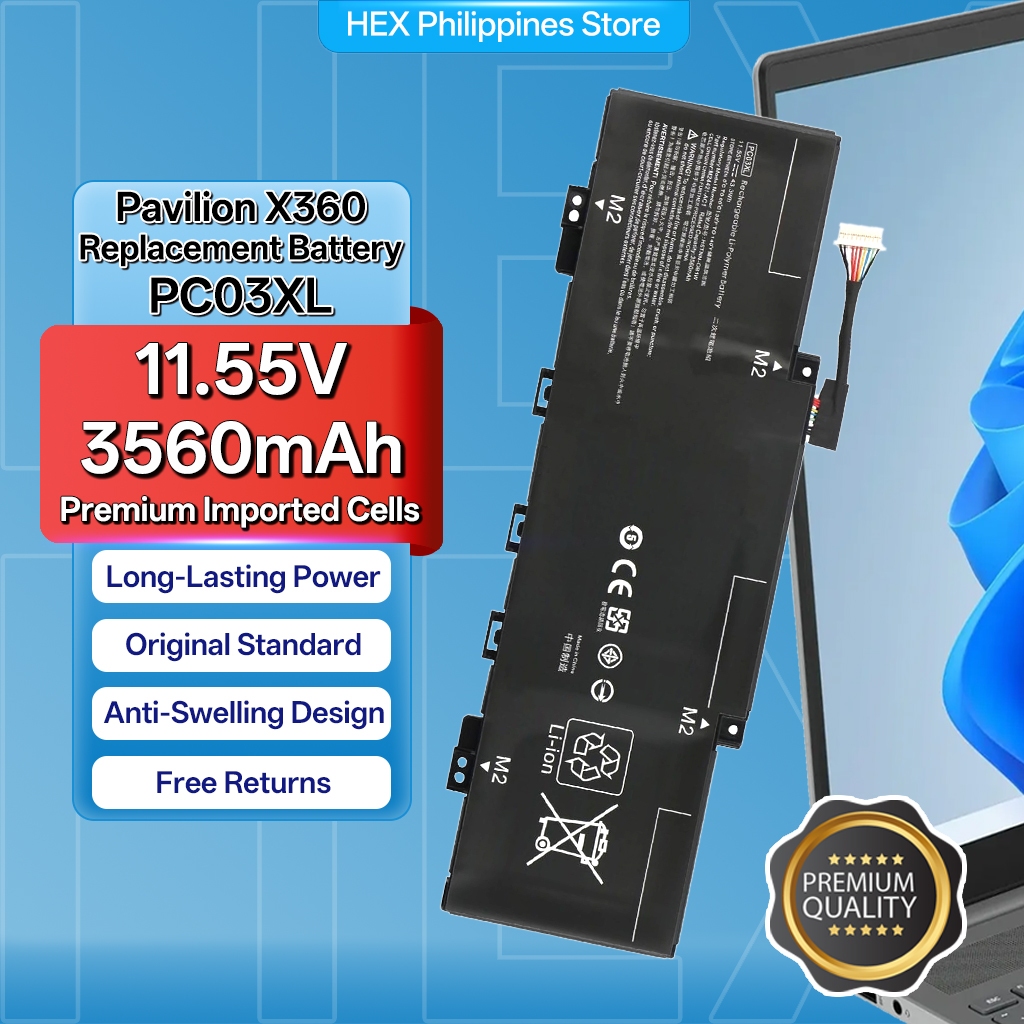 PC03XL TPN-DB0E for HP Pavilion X360 AERO 13-BE 15-ER 14-DY Laptop ...