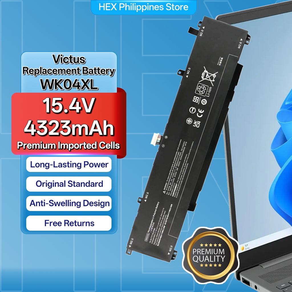 WK04XL Battery for HP OMEN 16-B 16-C Victus 16-E 16-D 15-FB Series ...