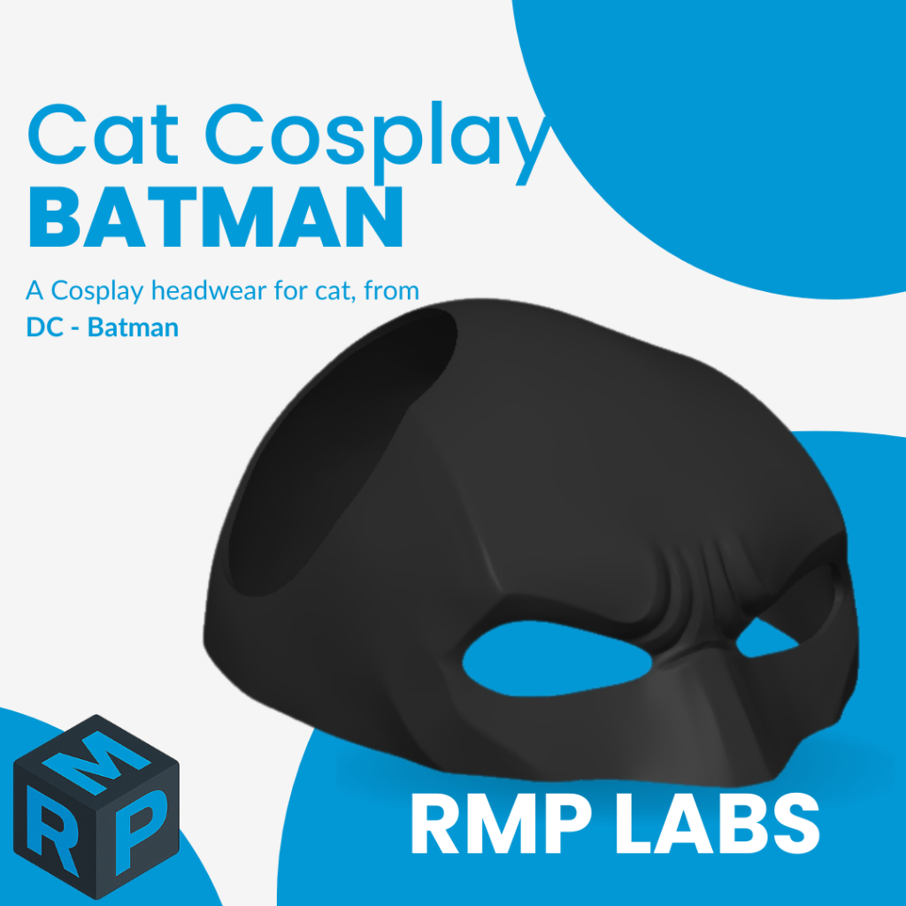 Batman Cat Costume Hat – Funny Superhero Headwear for Cats (Multiple ...