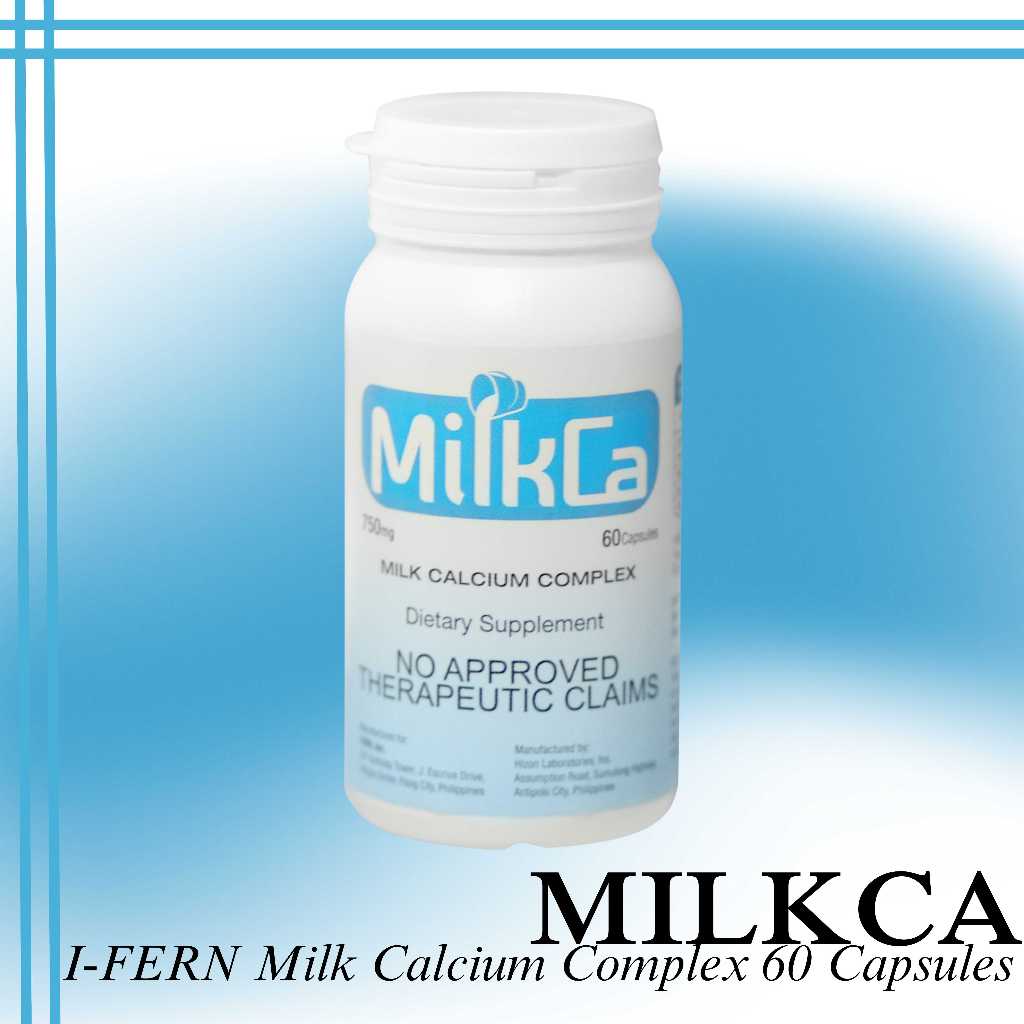 Ifern Milkca Calcium Complex 60Capsules 100% Calcium from Cows Milk ...