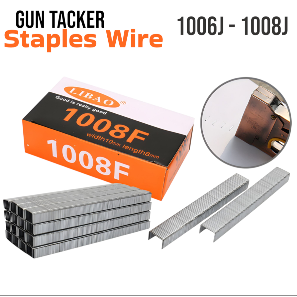 BDE GUN TACKER STAPLES WIRE REFILL 1006J 1008J BALA GUN TACKER FOR ...