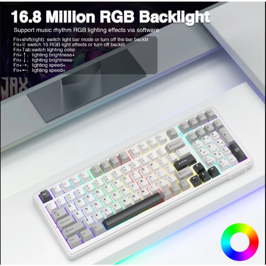 (AULA BIG SALE!!)AULA F99 Mechanical Keyboard Customized 99 keys The ...