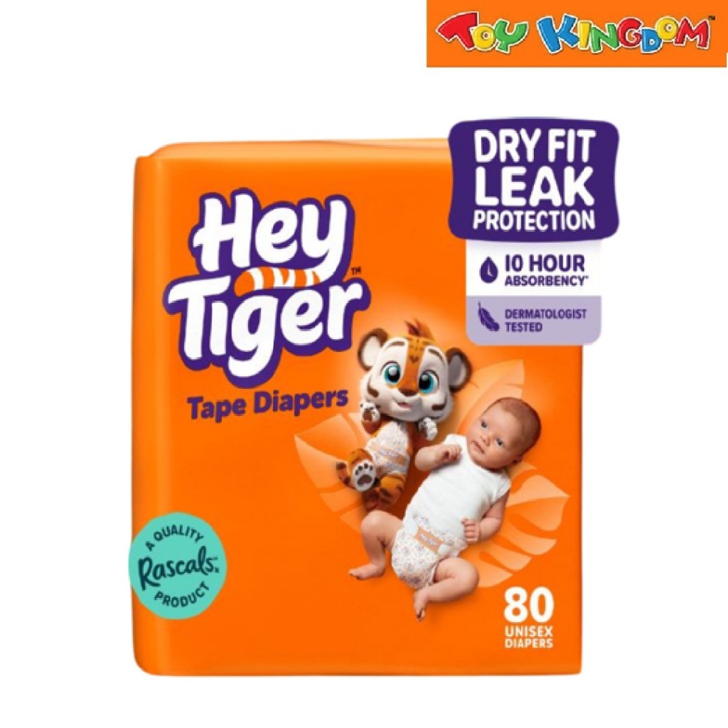 Hey Tiger Taped Diapers Jumbo Pack Newborn | Shopee Philippines