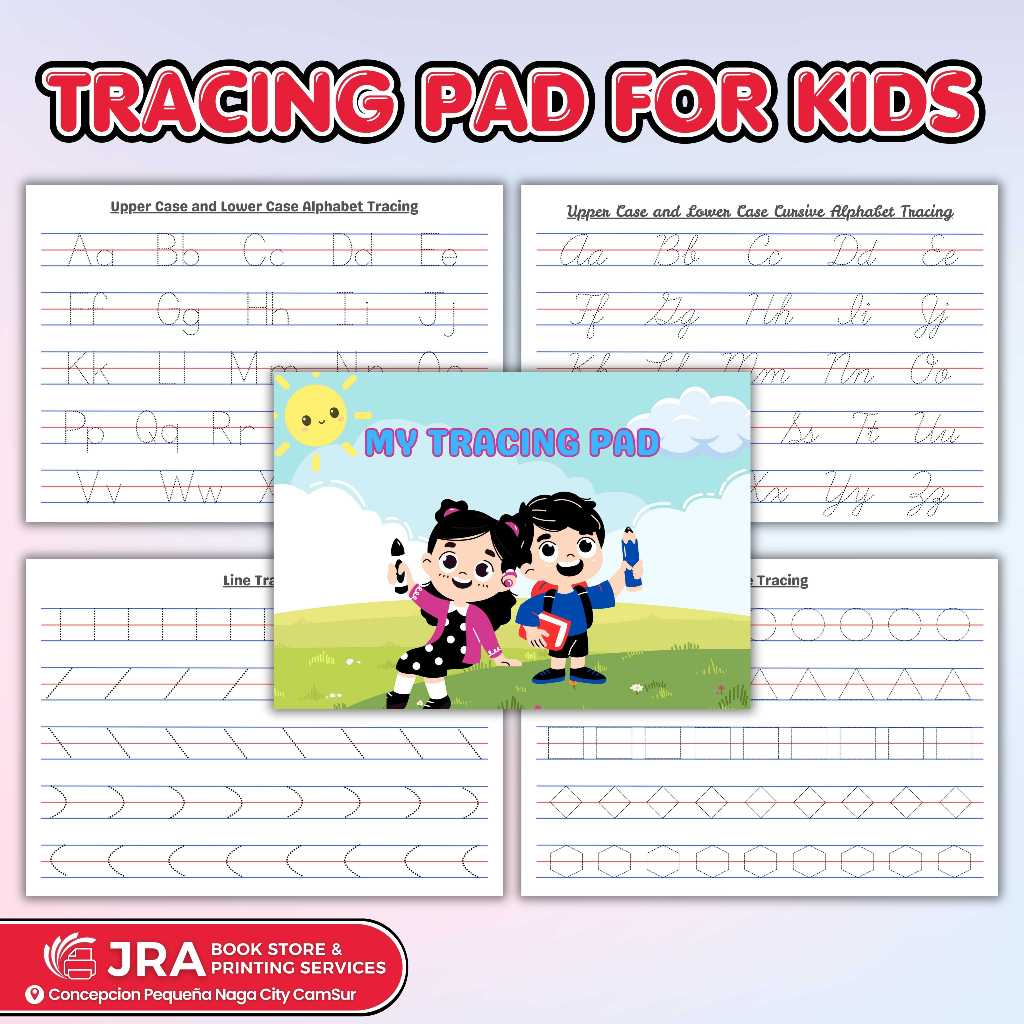 Kids Tracing Pad – Alphabet, Numbers, Cursive, Shapes & Lines Practice ...