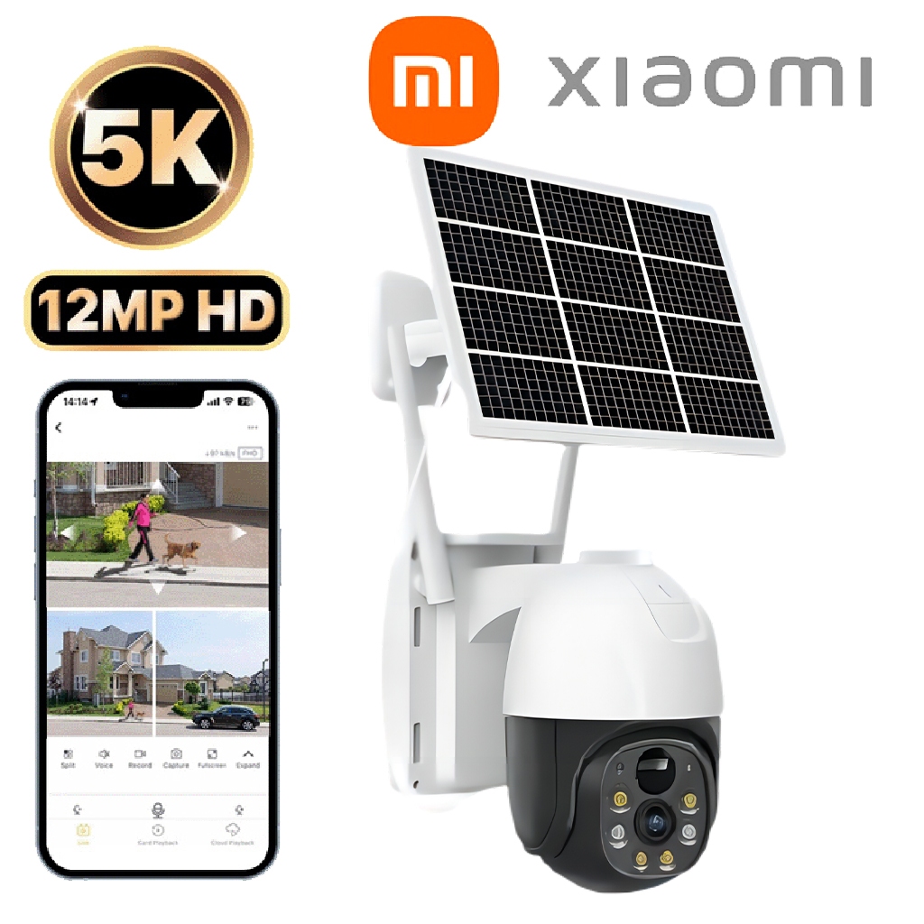 XIAOMI Solar CCTV Camera Outdoor With Wifi 4G 50MP Smart Waterproof ...