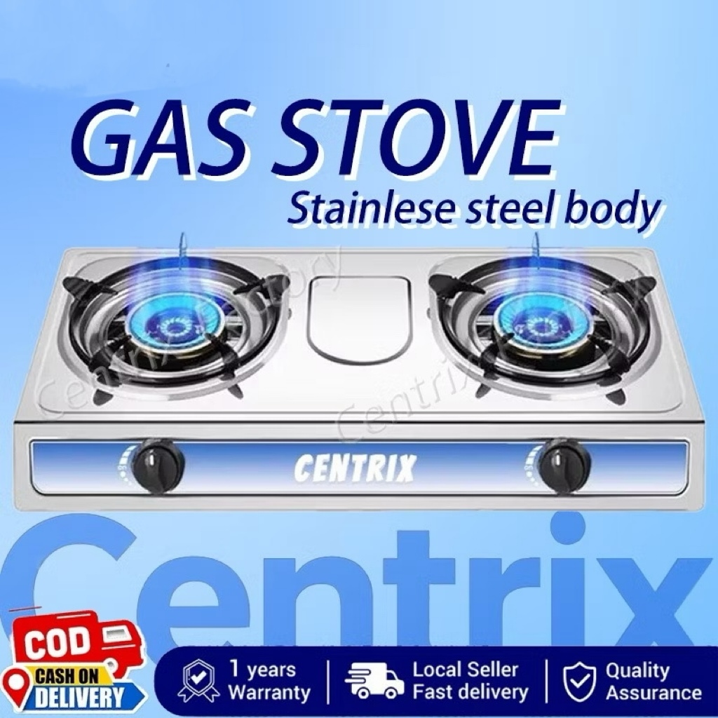 COD Centrix Double Burner Gas Stove Stainless steel Household ...
