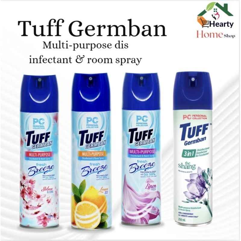 TUFF GERMBAN MULTI PURPOSE AND DISINFECTANT ROOM SPRAY | Shopee Philippines