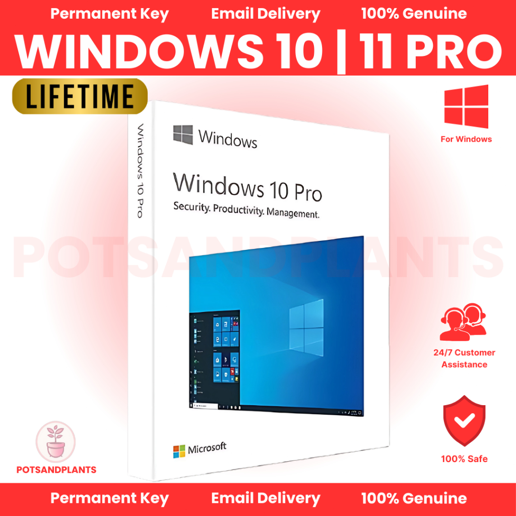 [GENUINE] Windows 10 & 11 Pro - LIFETIME 25 Digit Product Key | Shopee ...