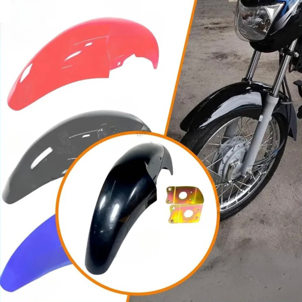 MOTORCYCLE FAIRINGS FRONT FENDER CT100/BAJAJ WITH BRACKET A68 | Shopee ...