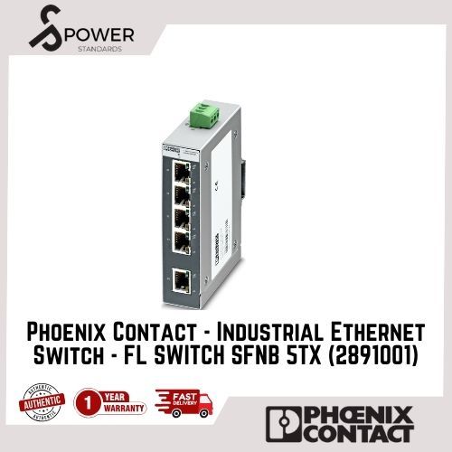 Phoenix Contact Industrial Ethernet Switch - FL SWITCH SFNB 5TX ...