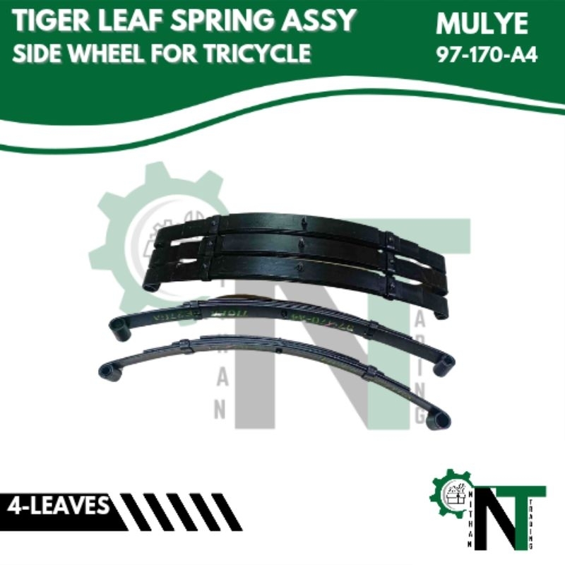 TIGER Leaf Spring Assy (Molye) for Tricycle / Side Wheel/ Side Car - 4 ...