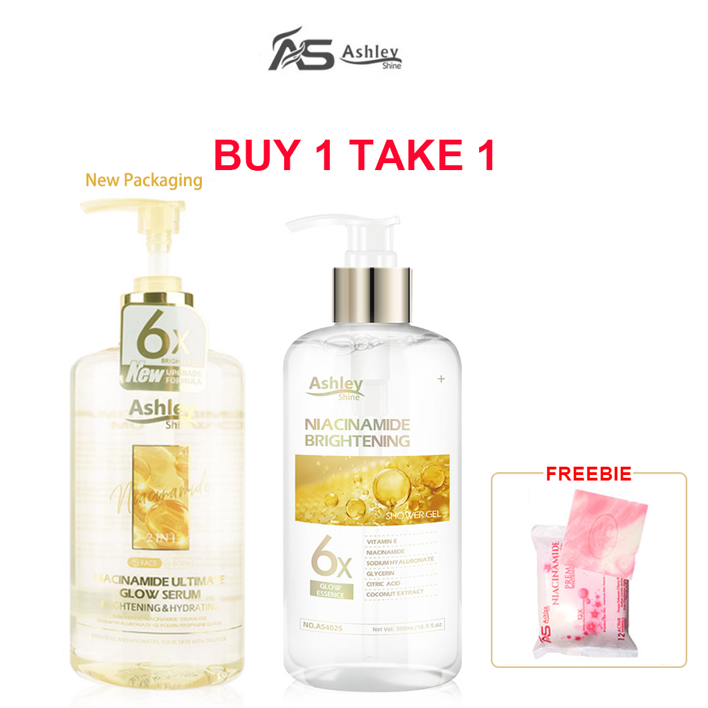 Ashley Shine NIACINAMIDE Pure Serum 520ml Face and Body Moisturizes ...